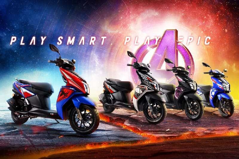 TVS NTORQ 125 SuperSquad Edition Ketambahan Spider-Man dan Thor