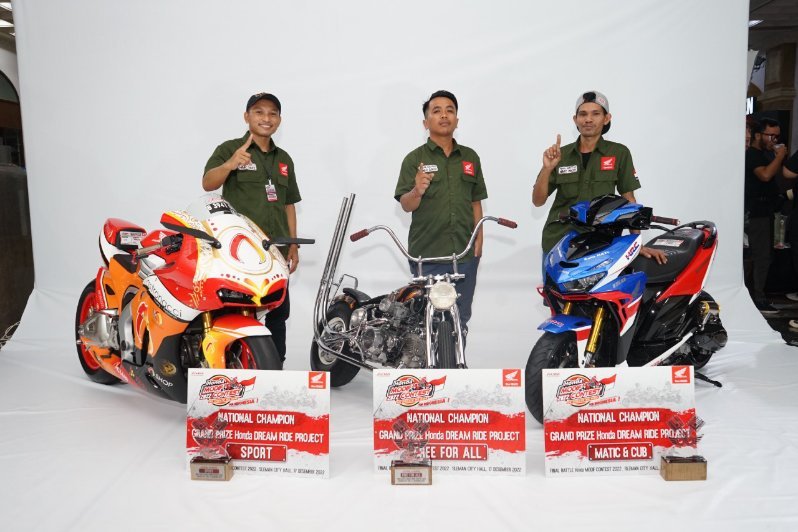 Honda Modif Contest 2022, ini 3 Juara Terbaiknya